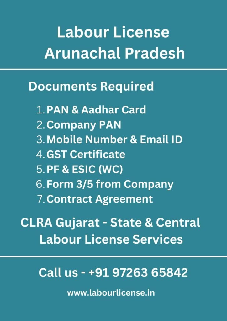 Labour License in Arunachal Pradesh - Labour License Consultant