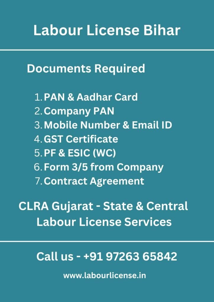 Labour License in Bihar - Labour License Consultant in Bihar