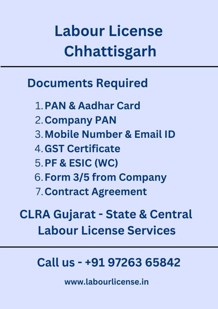 Labour License in Chhattisgarh - Labour License Consultant