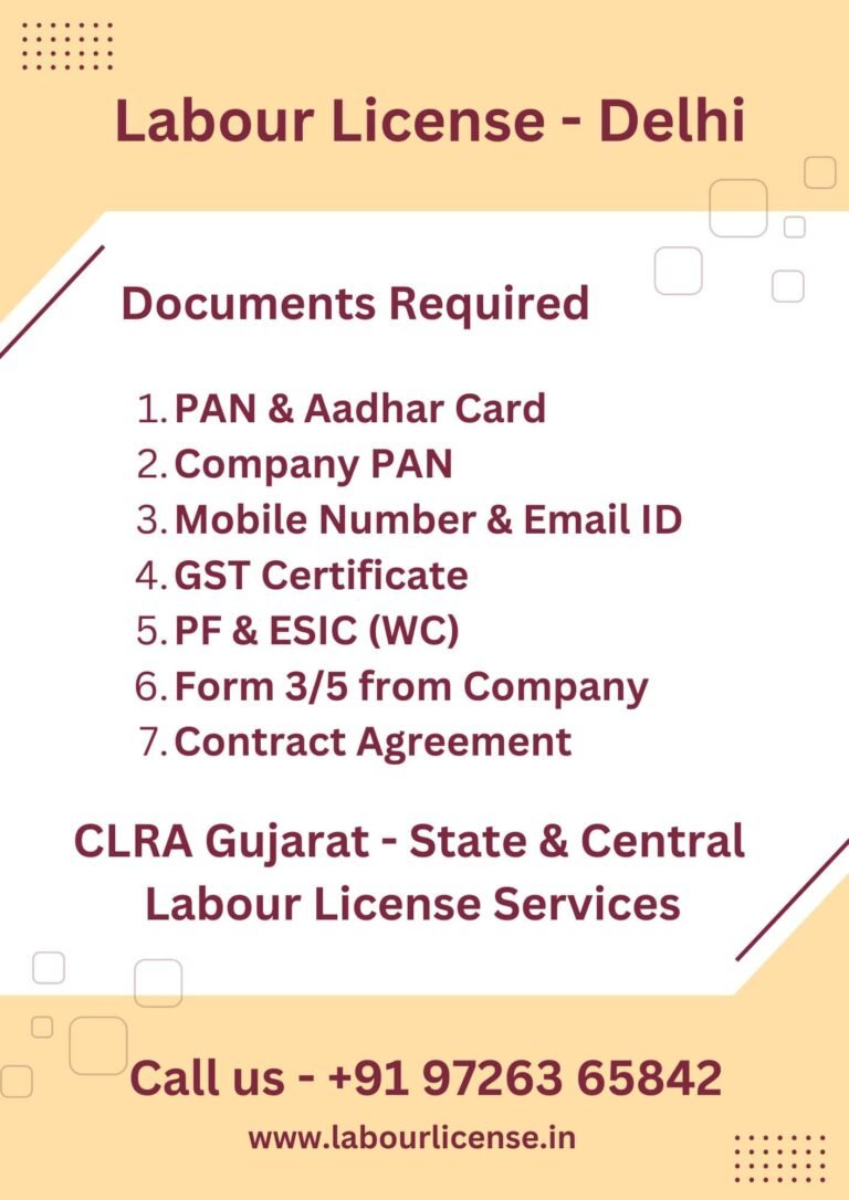 Labour License in Delhi - Labour License Consultant in Delhi