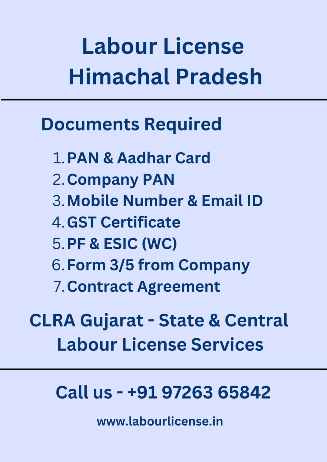 Labour License in Himachal Pradesh - Labour License Consultant