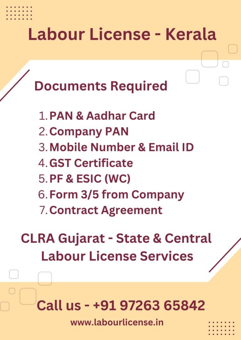 Labour License in Kerala - Labour License Consultant in Kerala