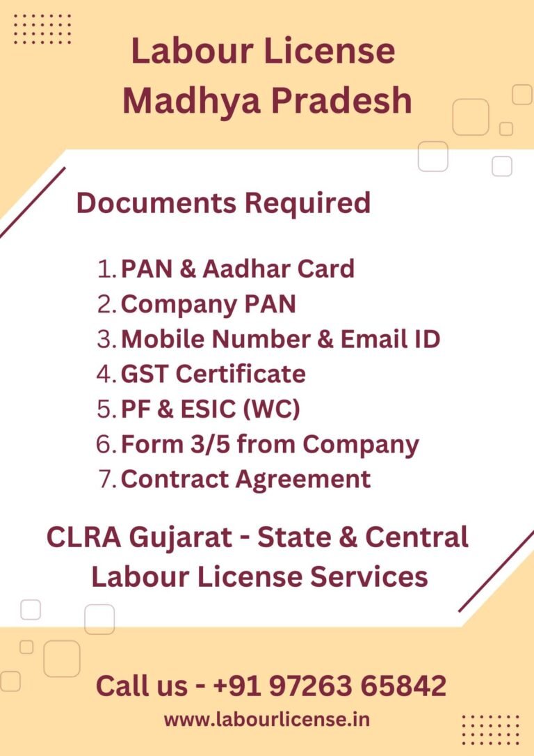 Labour License in Madhya Pradesh - Labour License Consultant
