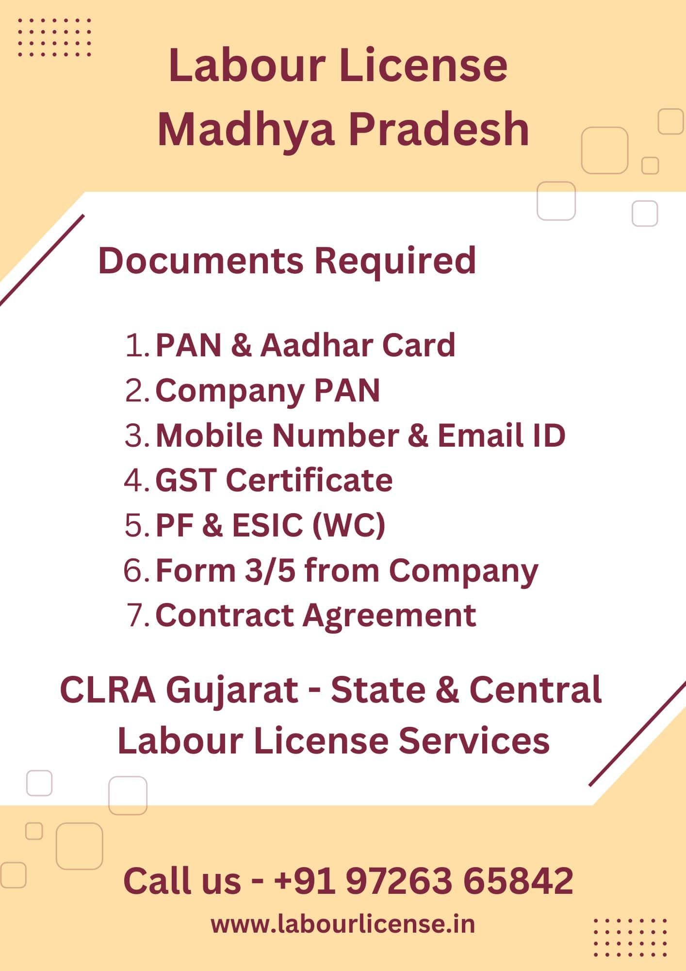 Labour License in Madhya Pradesh - Labour License Consultant