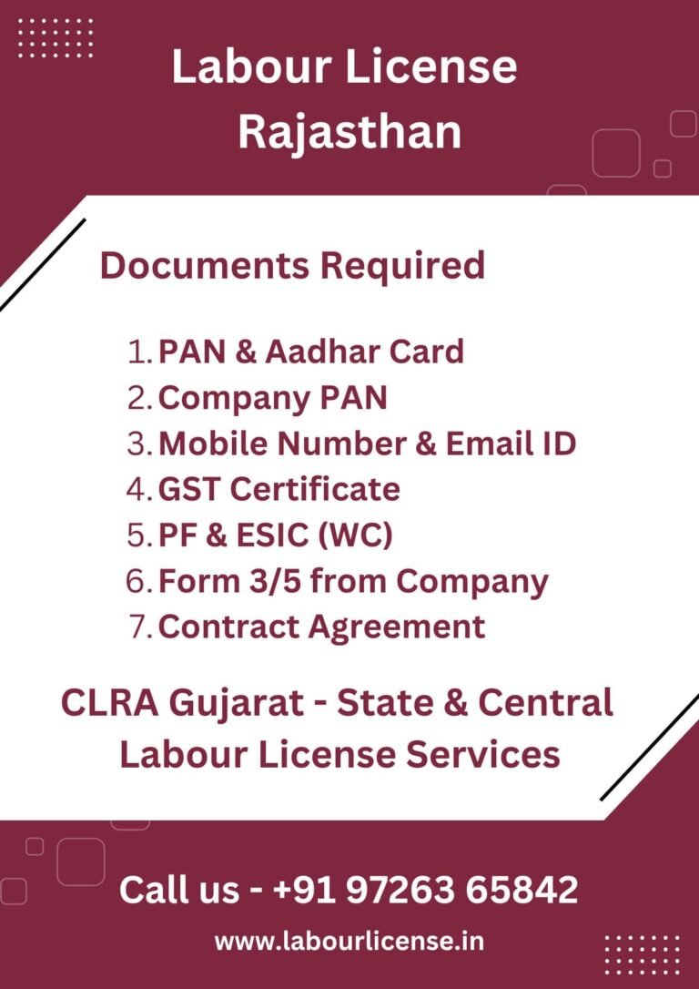 Labour License in Rajasthan - Labour License Consultant