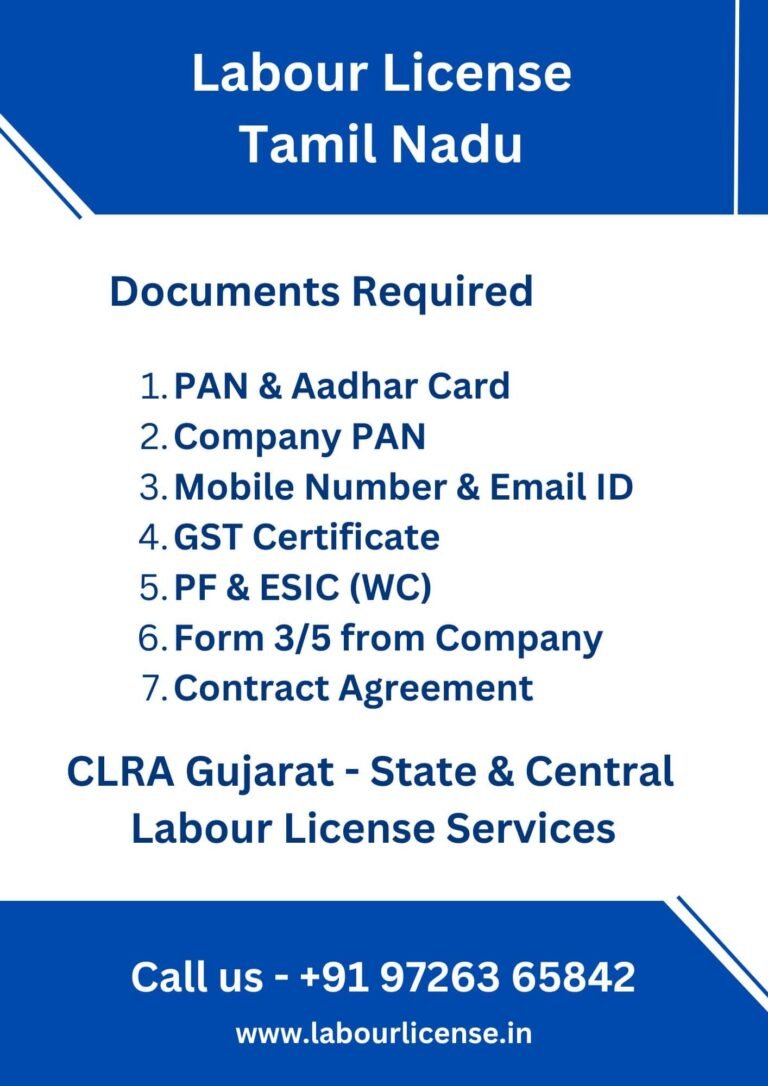Labour License in Tamil Nadu - Labour License Consultant